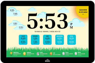 Best & Most Accurate Athan Clock – Masjidal Athan Frame
